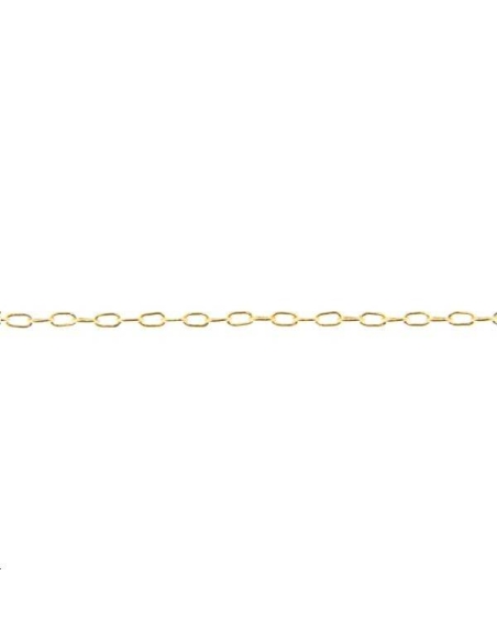 Chaîne maille forçat rectangle 2,5x1,5mm